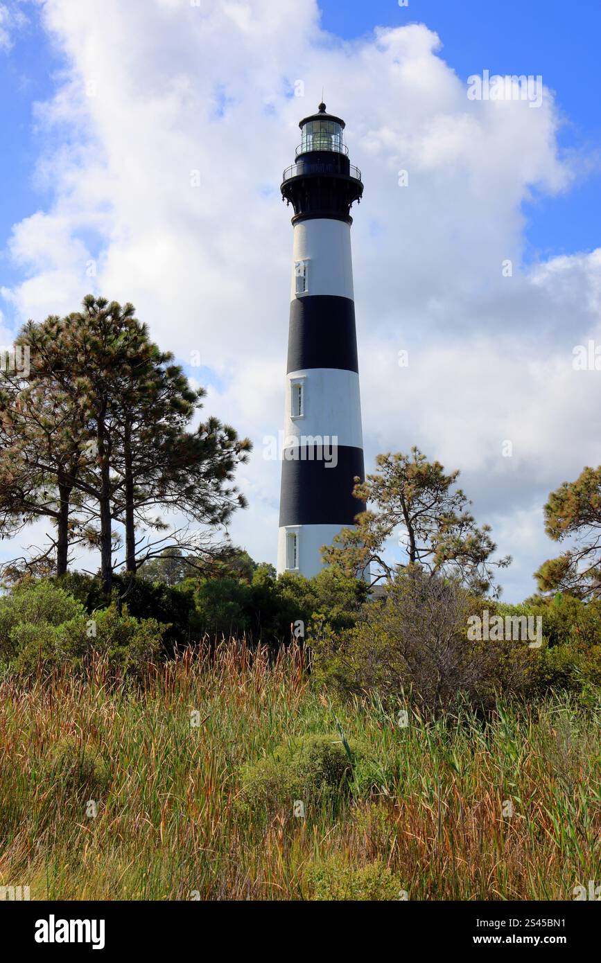 The Bodie Island Light Station is located at the northern end of Cape ...
