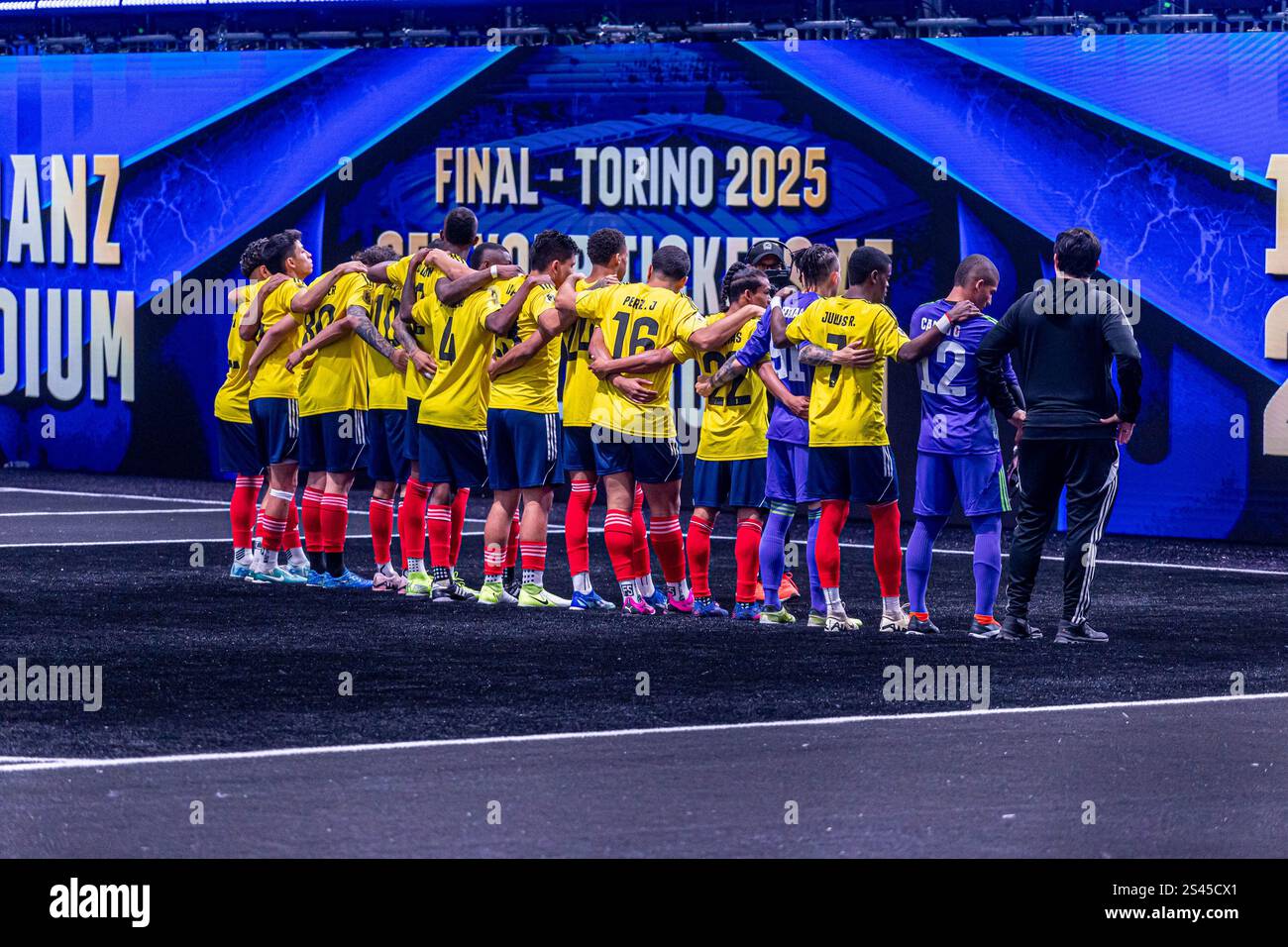 Milan, Italy. 10th Jan, 2025. Colombian team during King World Cup ...