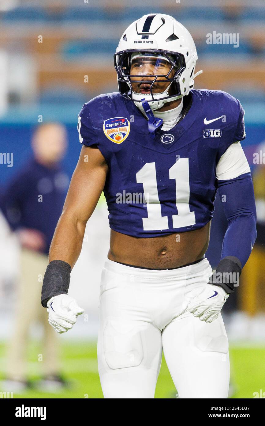 January 09, 2025: Penn State defensive lineman Abdul Carter (11) during ...