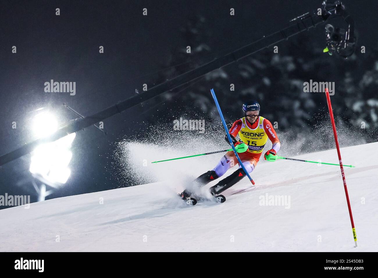 Madonna Campiglio, Italy. 08th Jan, 2025. Marc Rochat of Switzerland ...