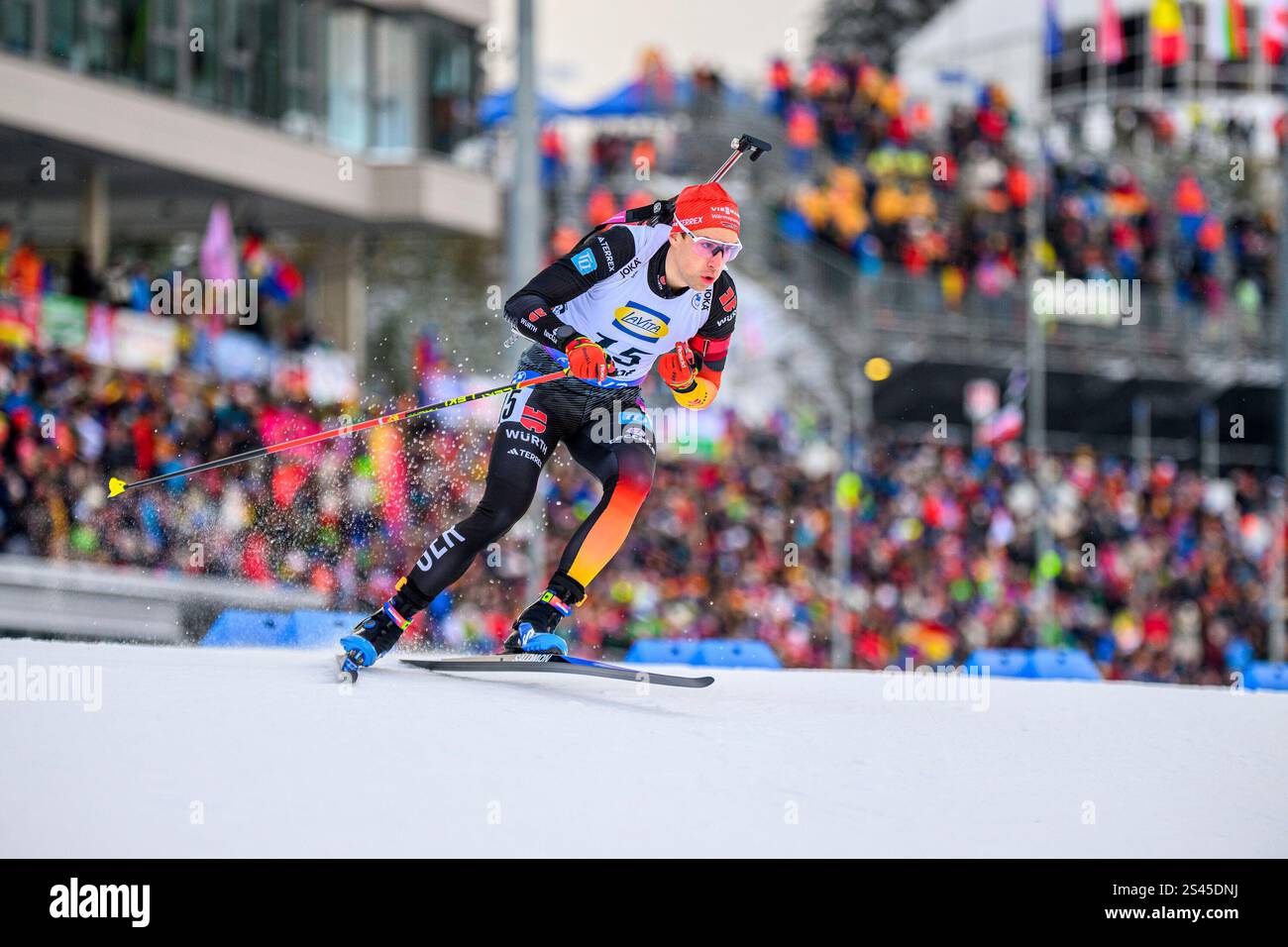 Oberhof, Deutschland. 10th Jan, 2025. Kaiser, Simon (GER) #15 GER ...
