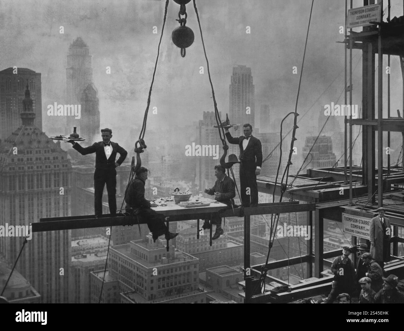 Waldorf Astoria construction, iconic photography, New York City, USA ...