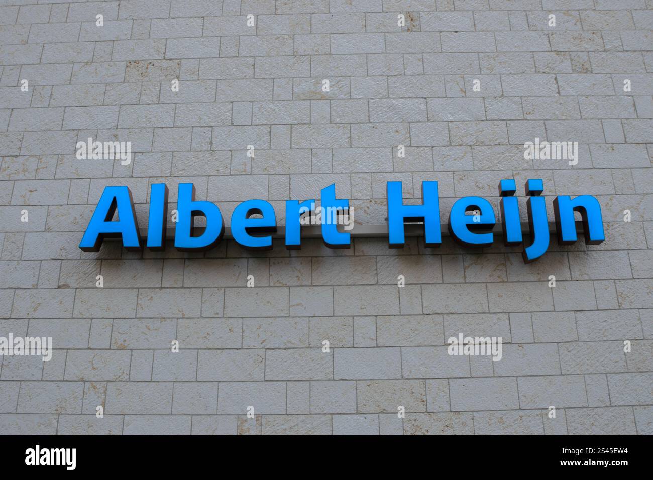 Billboard Albert Heijn Supermarket At Amsterdam The Netherlands 10-1 ...