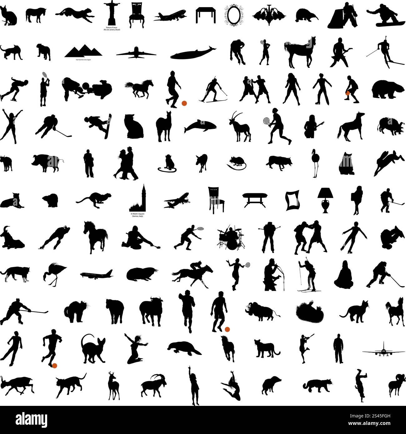 Animal mammals collage Stock Vector Images - Alamy