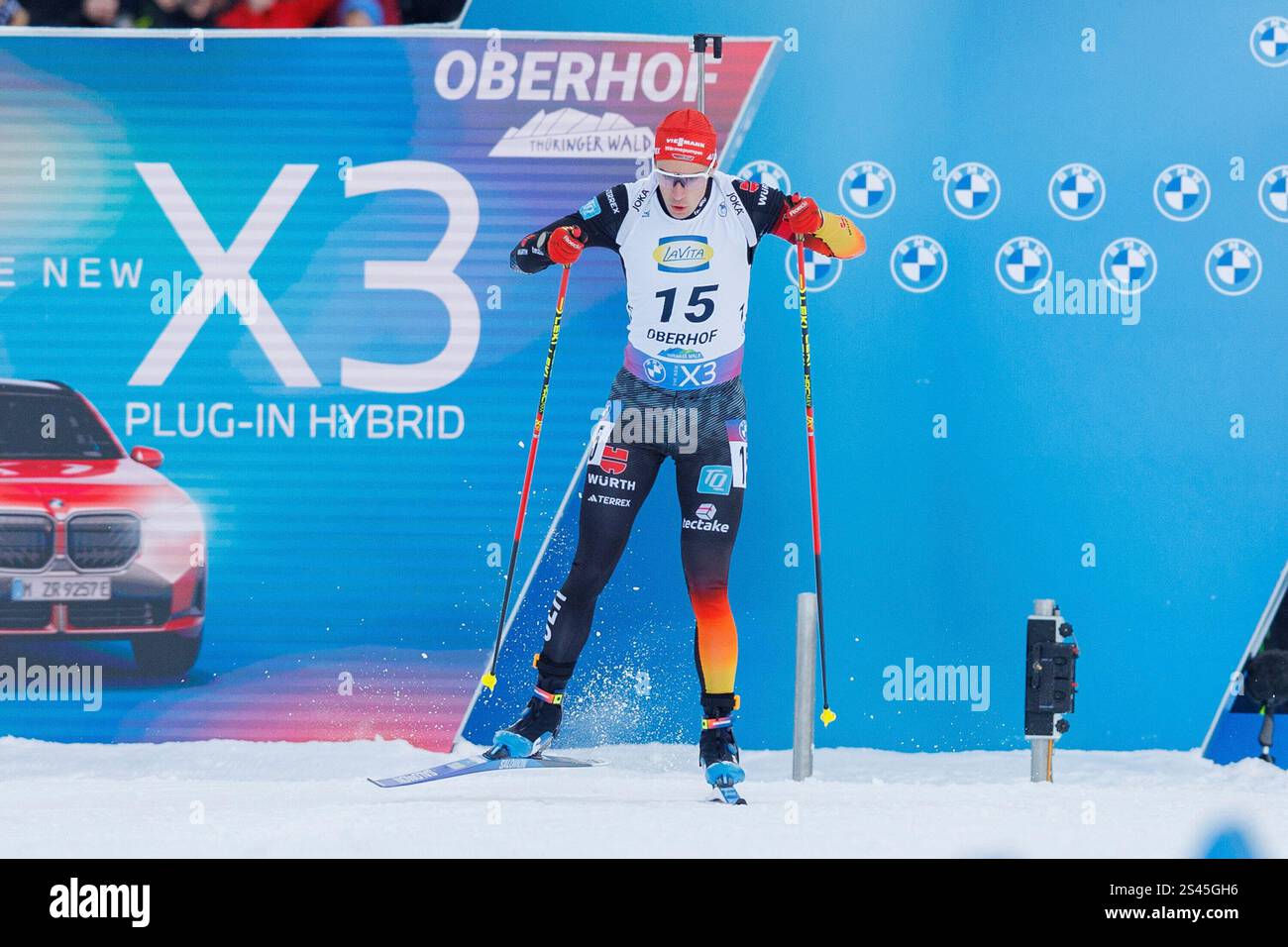 Oberhof, Deutschland. 10th Jan, 2025. Simon Kaiser (GER, Deutschland ...