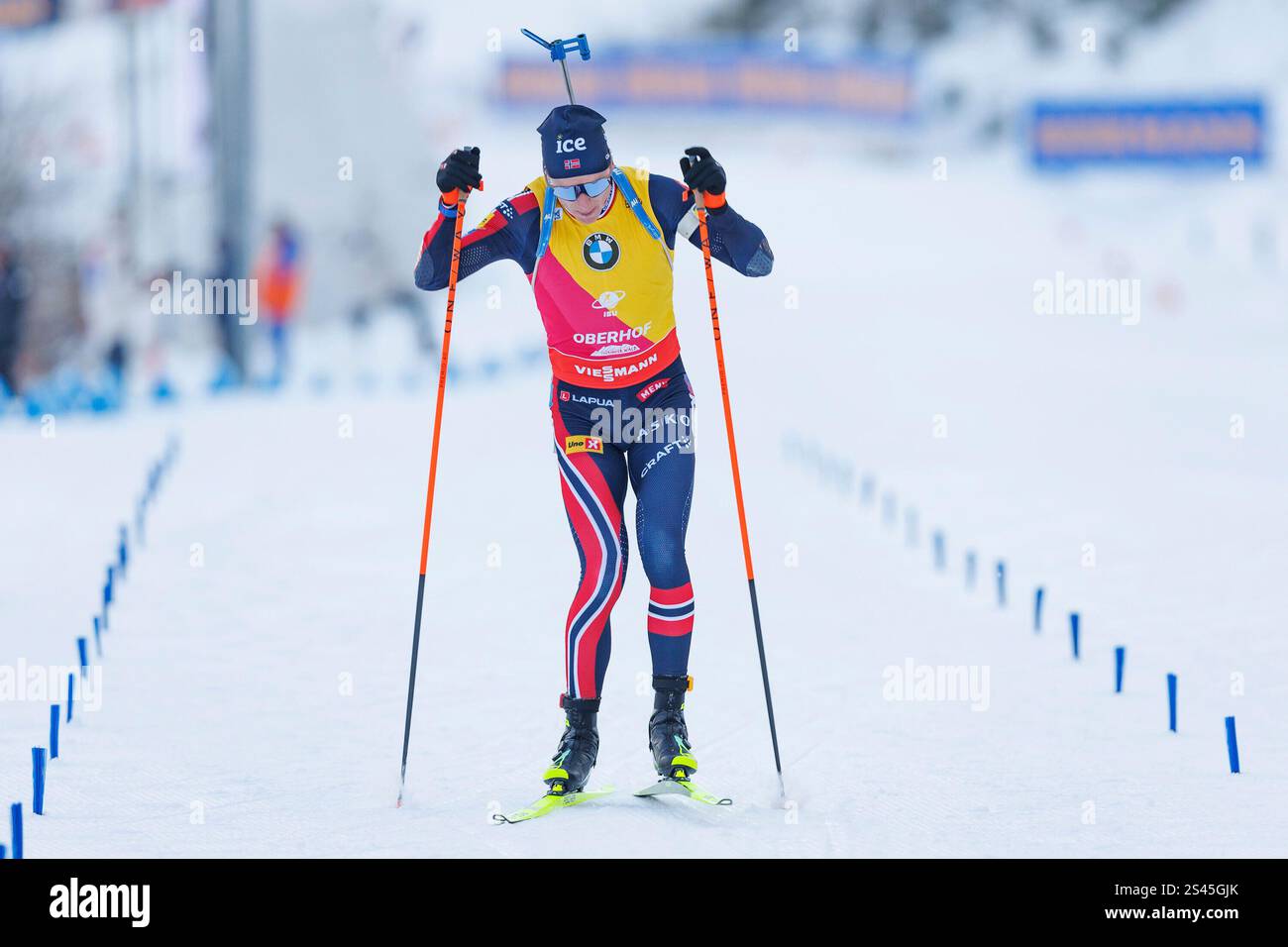 Johannes Thingnes Boe (NOR, Norwegen) im Ziel, 10.01.2025, Oberhof ...