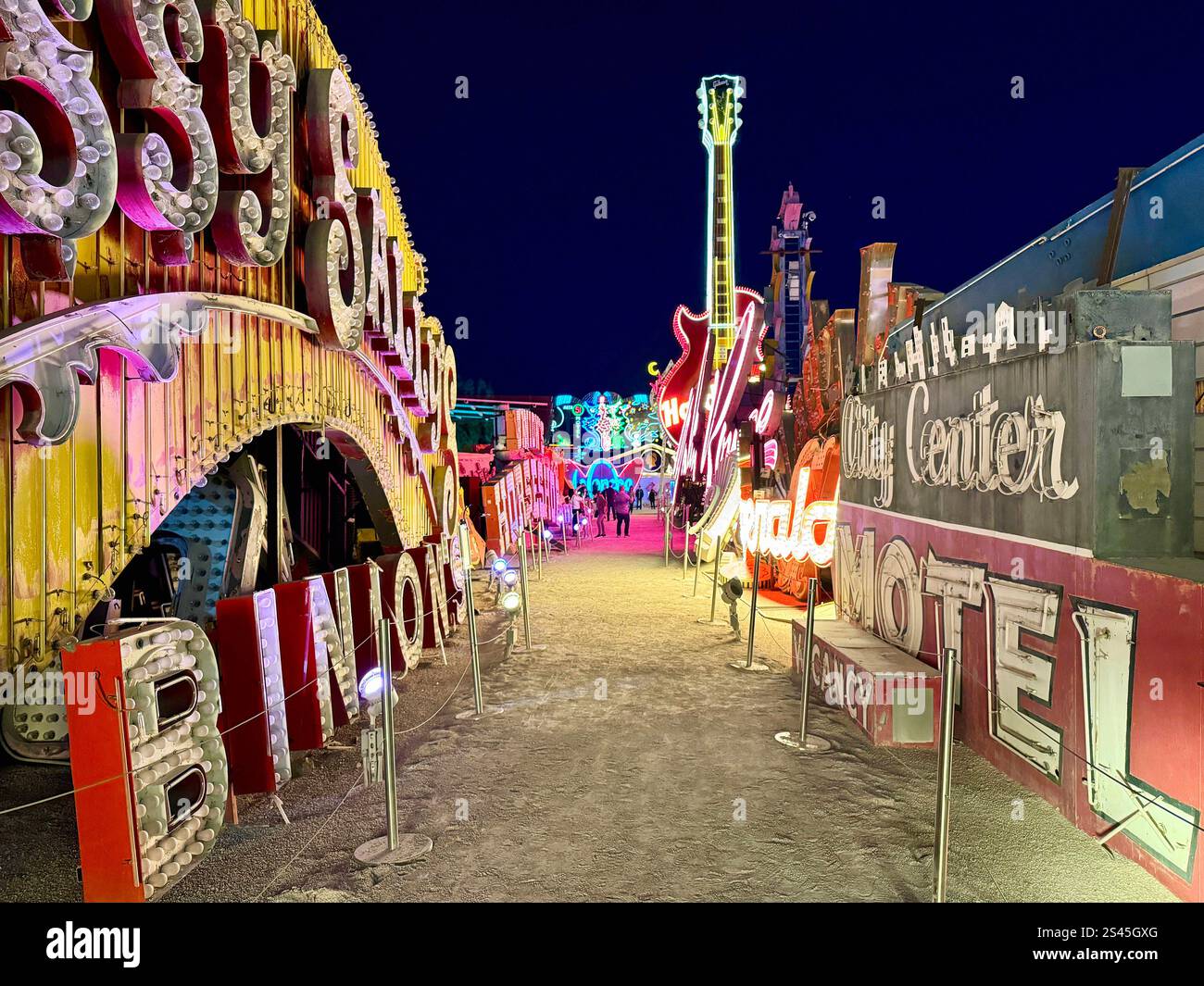 The Neon Museum, neon sign boneyard, Las Vegas, Nevada, USA *** The ...