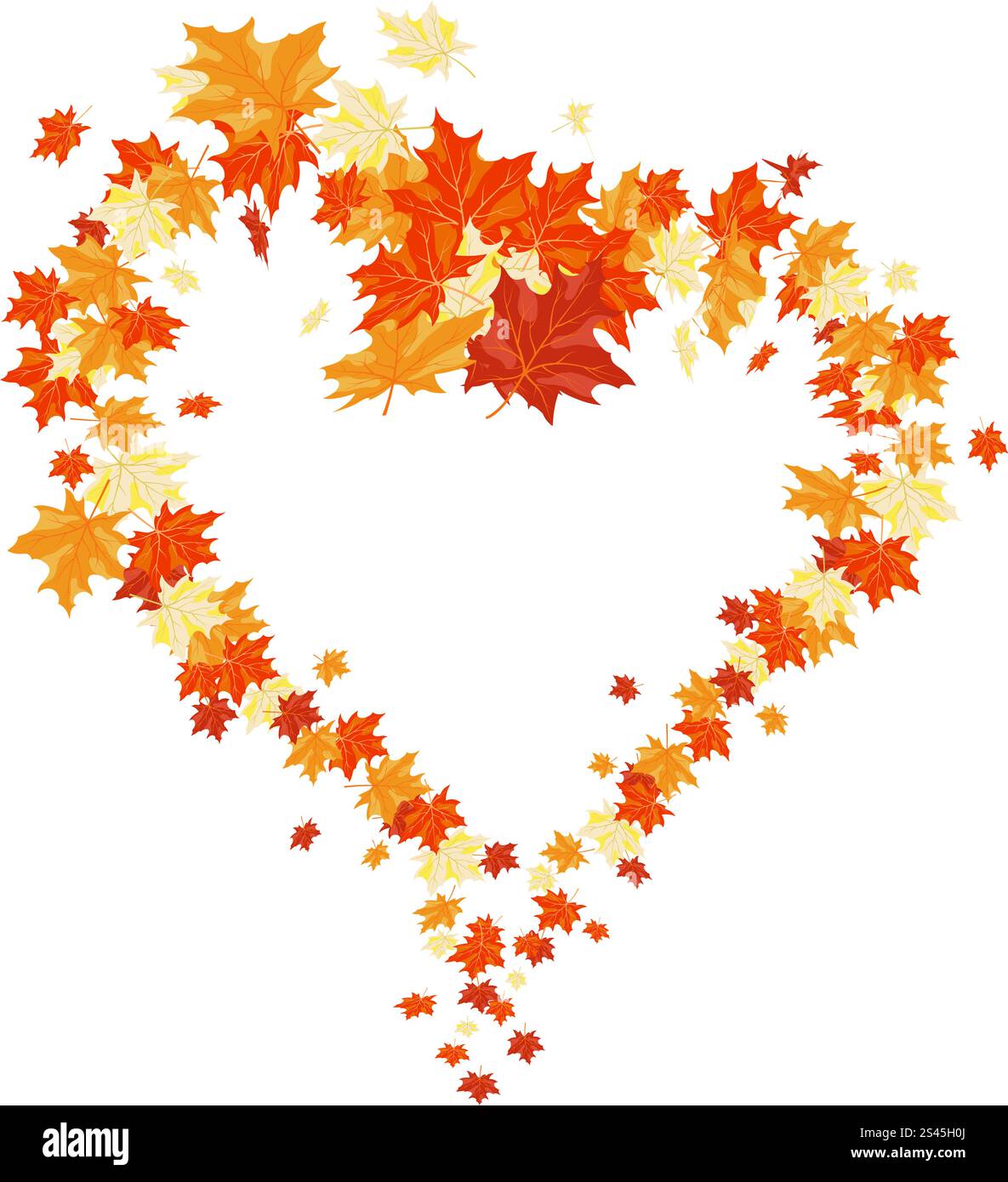 Autumn maples falling leaves background. Vector illustration Stock ...