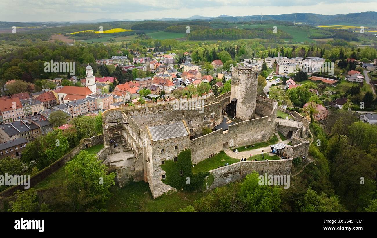 Aerial footage highlights Bolkow Castle's medieval architecture amidst ...