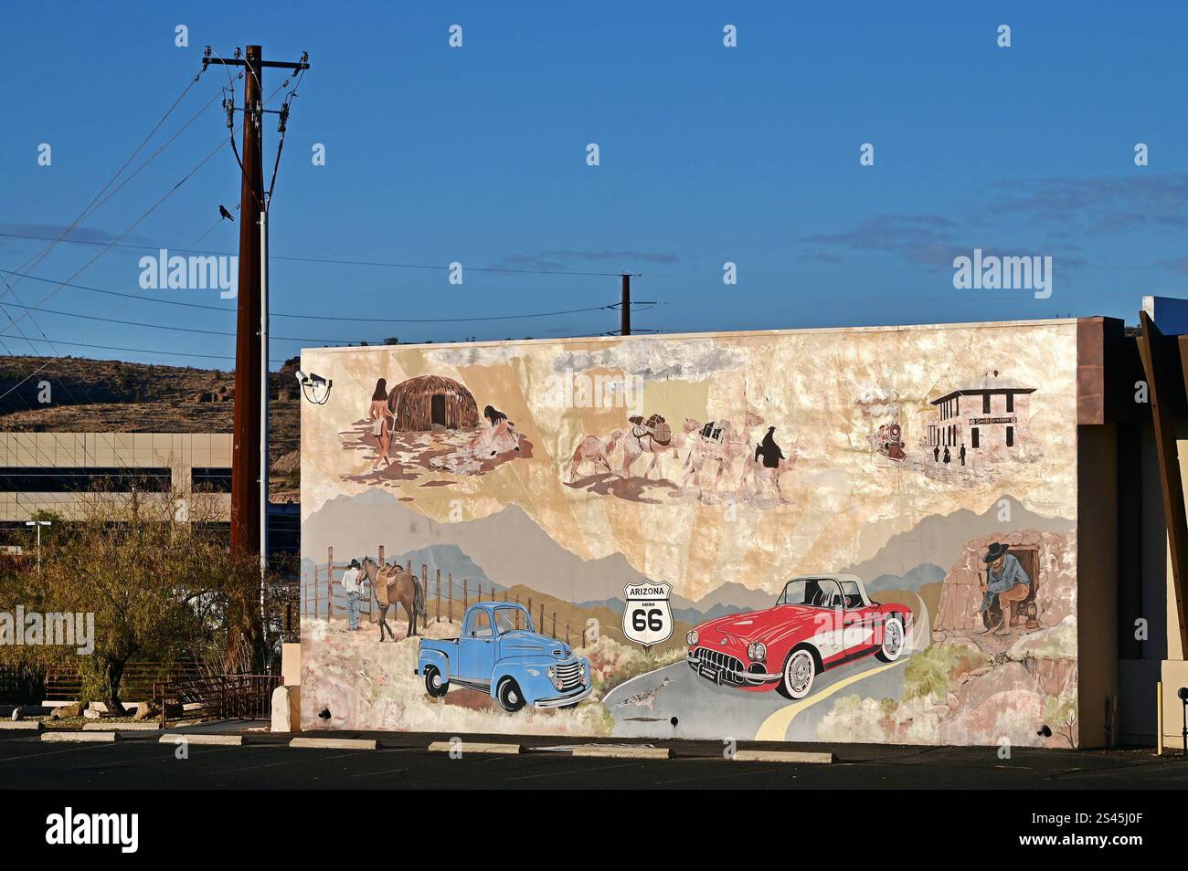 Route 66 Mural, Kingman, Arizona, USA *** Route 66 Mural, Kingman ...