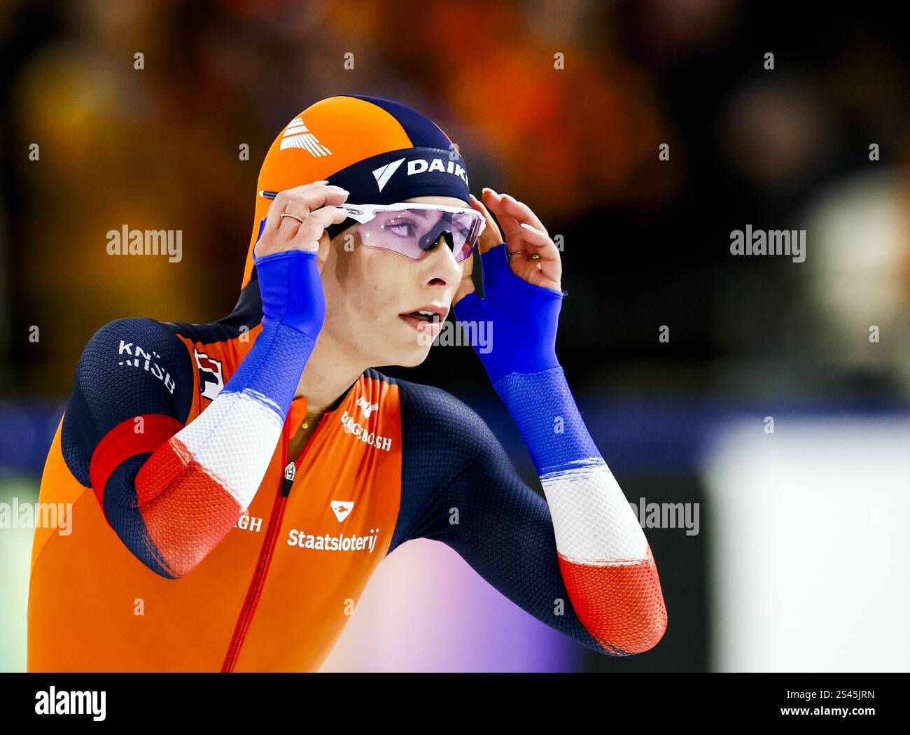 HEERENVEEN - Femke Kok (Netherlands) after finishing the women's 500 ...