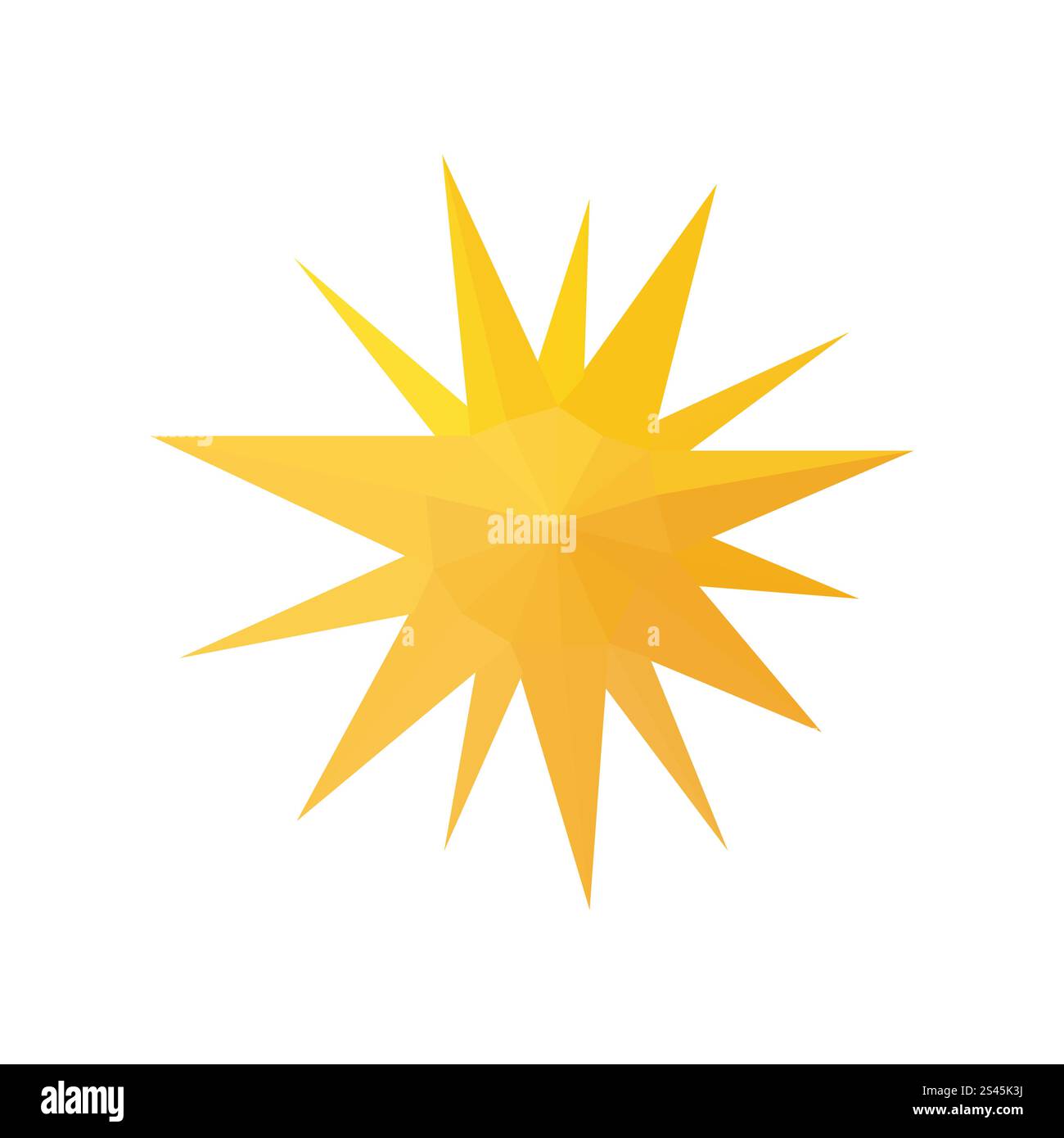 Origami sun on white Stock Vector Images - Alamy