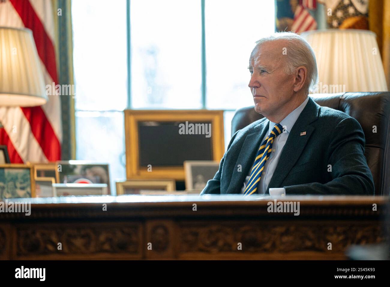 President Joe Biden, joined by Vice President Kamala Harris and White ...