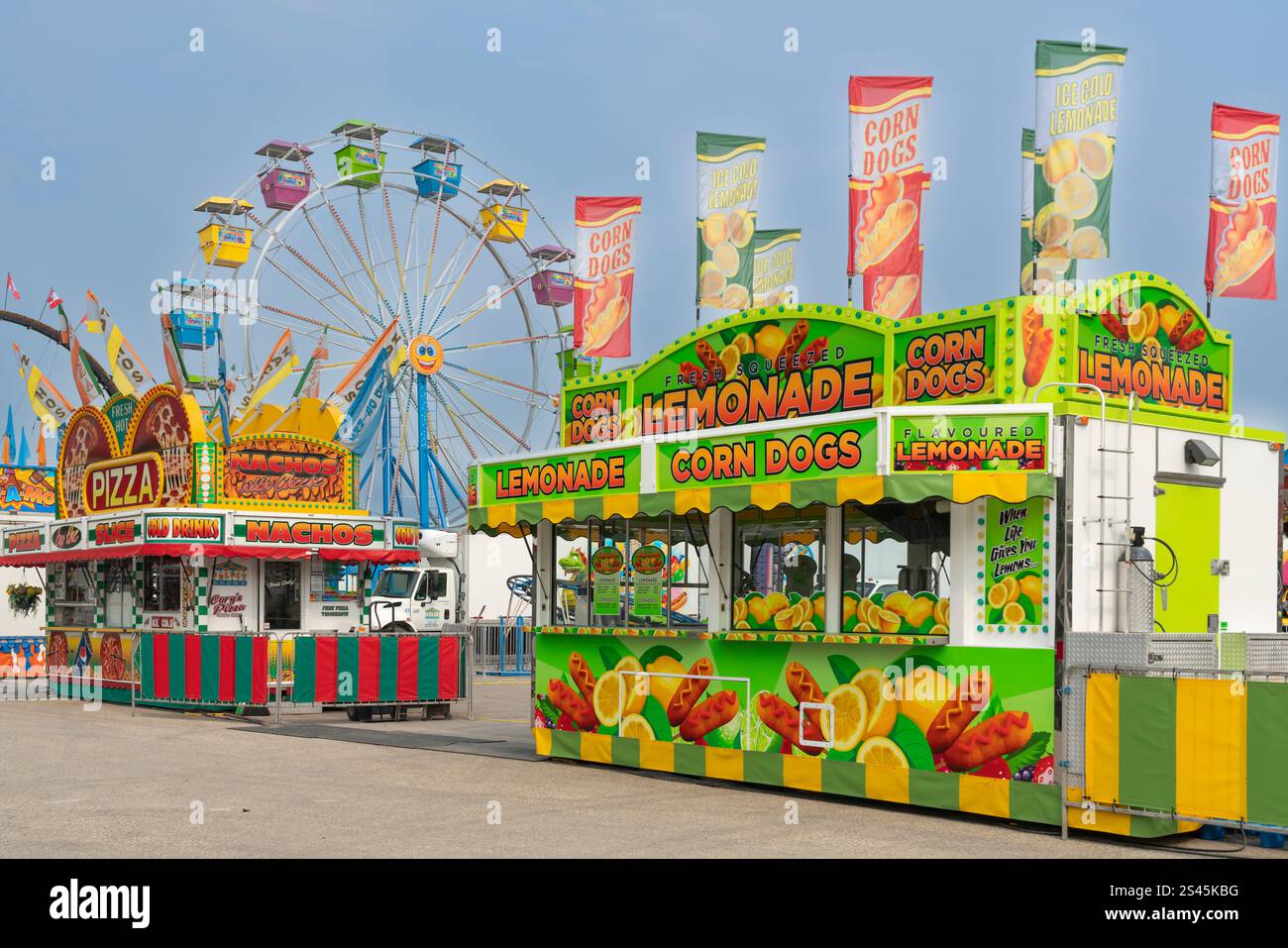 The midway at the Manitoba Stampede in Morris, Manitoba, Canada Stock ...