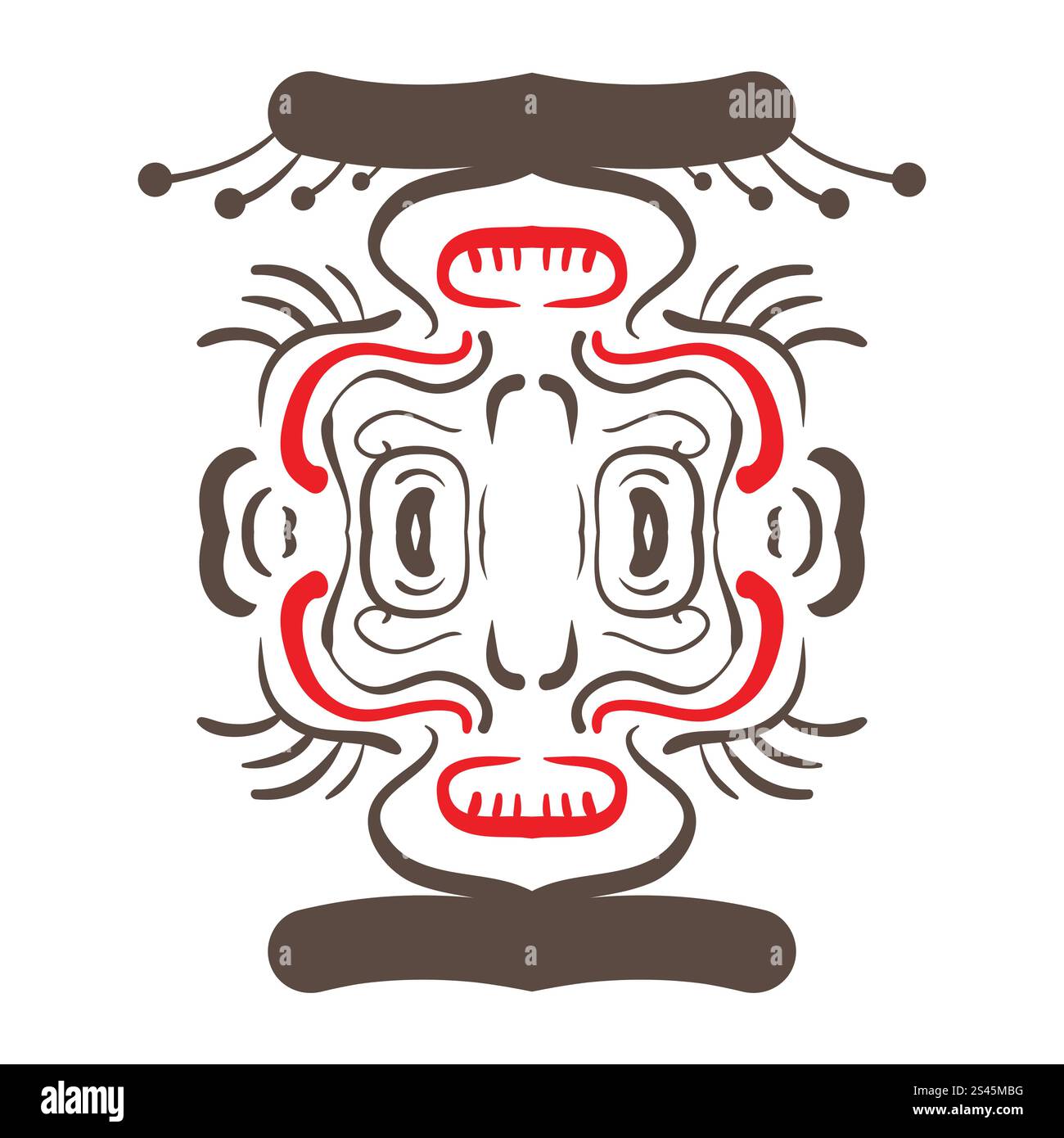 Traditional mask illustration monkey hi-res stock photography and ...