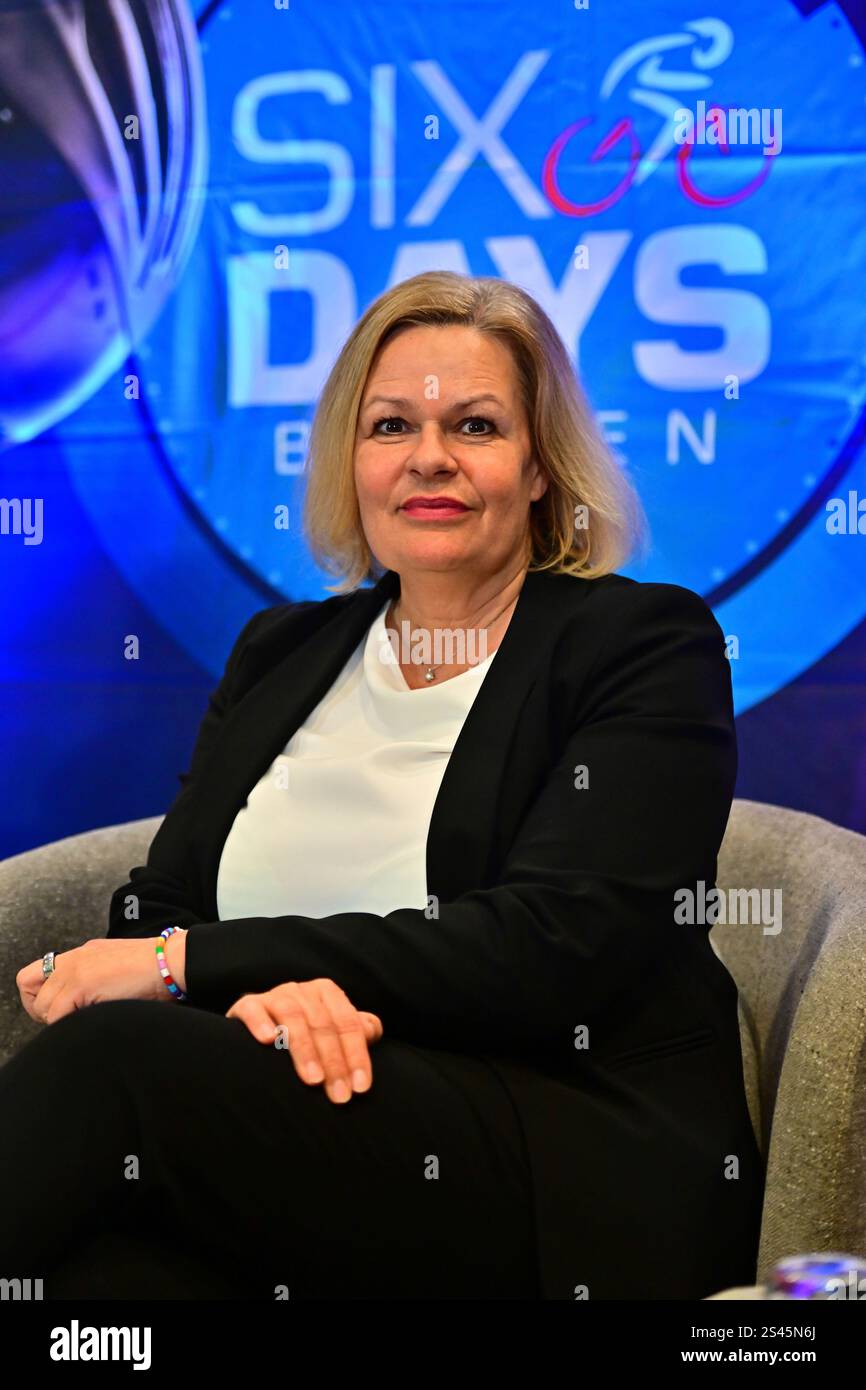 Bremen, Deutschland. 10th Jan, 2025. Nancy Faeser Bundesinnenministerin ...