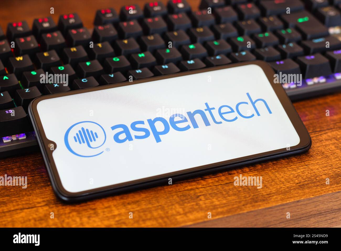 Canada. 10th Jan, 2025. In this photo illustration, an Aspen Technology ...