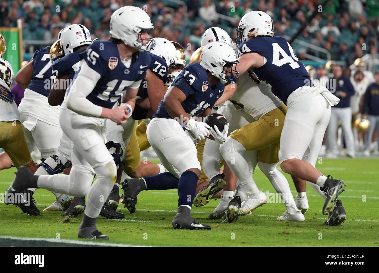 Penn State running back Kaytron Allen (13) runs during first half of ...