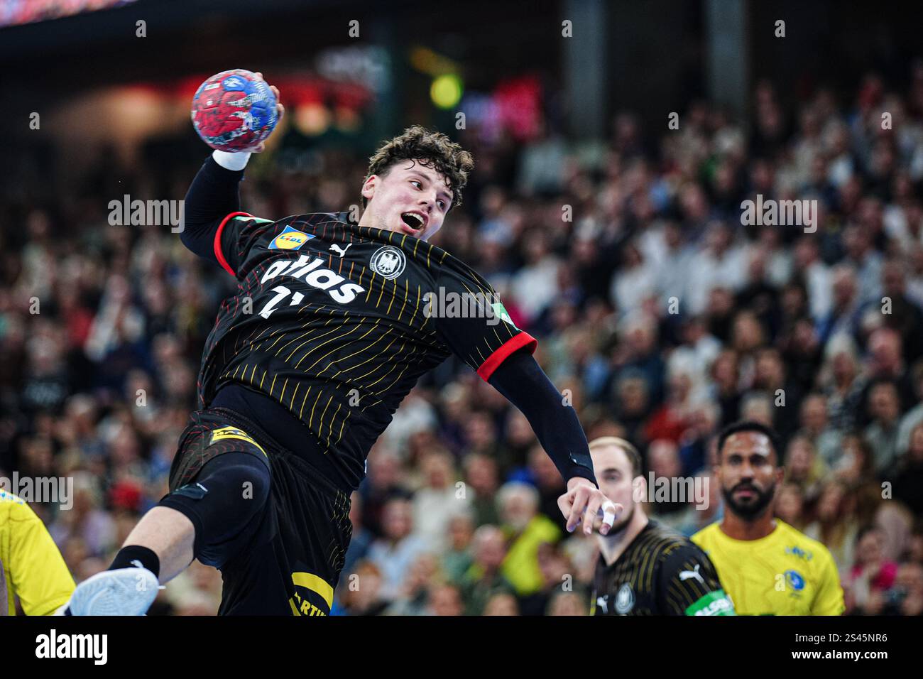 Wurf/Tor Marko Grgic (Deutschland, #71) GER, Deutschland vs. Brasilien ...