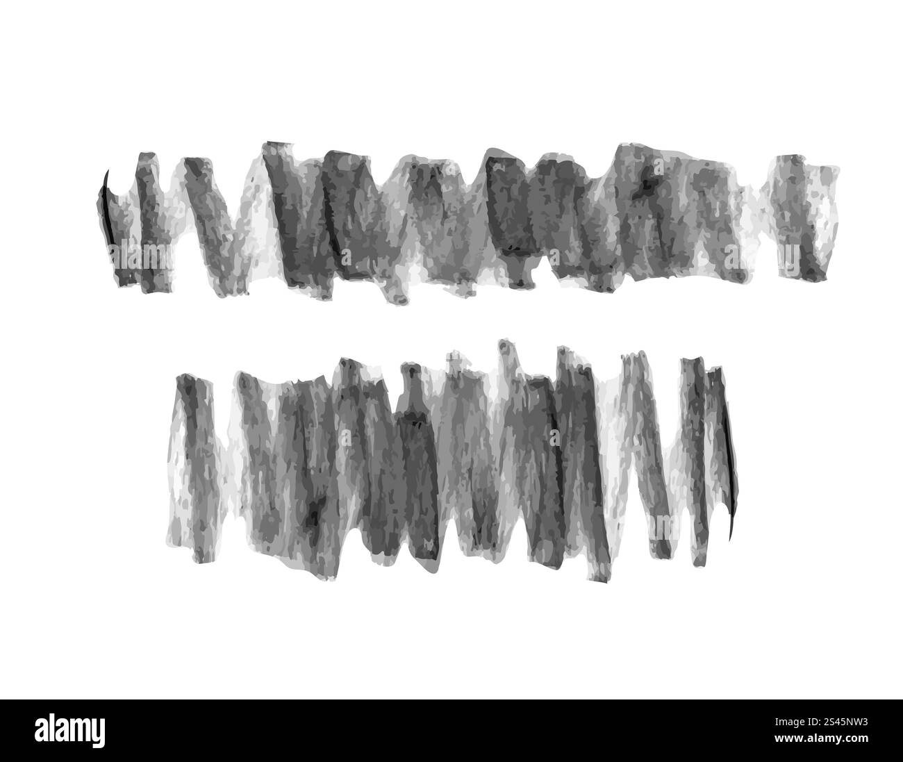 Illustration of hand drawn scribble chalk marks textures isoalted on ...