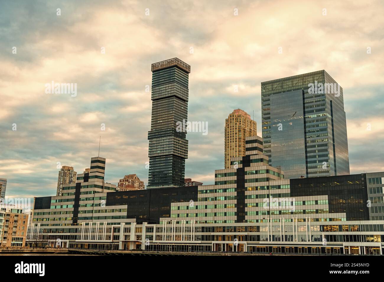 Skyscraper with facade. Modern building. Skyscraper in metropolis city ...