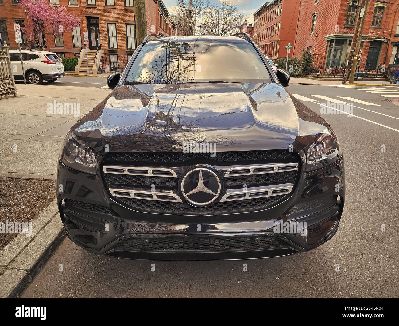 New York City, USA - March 18, 2024: Mercedes Benz GLS 580 luxury car ...