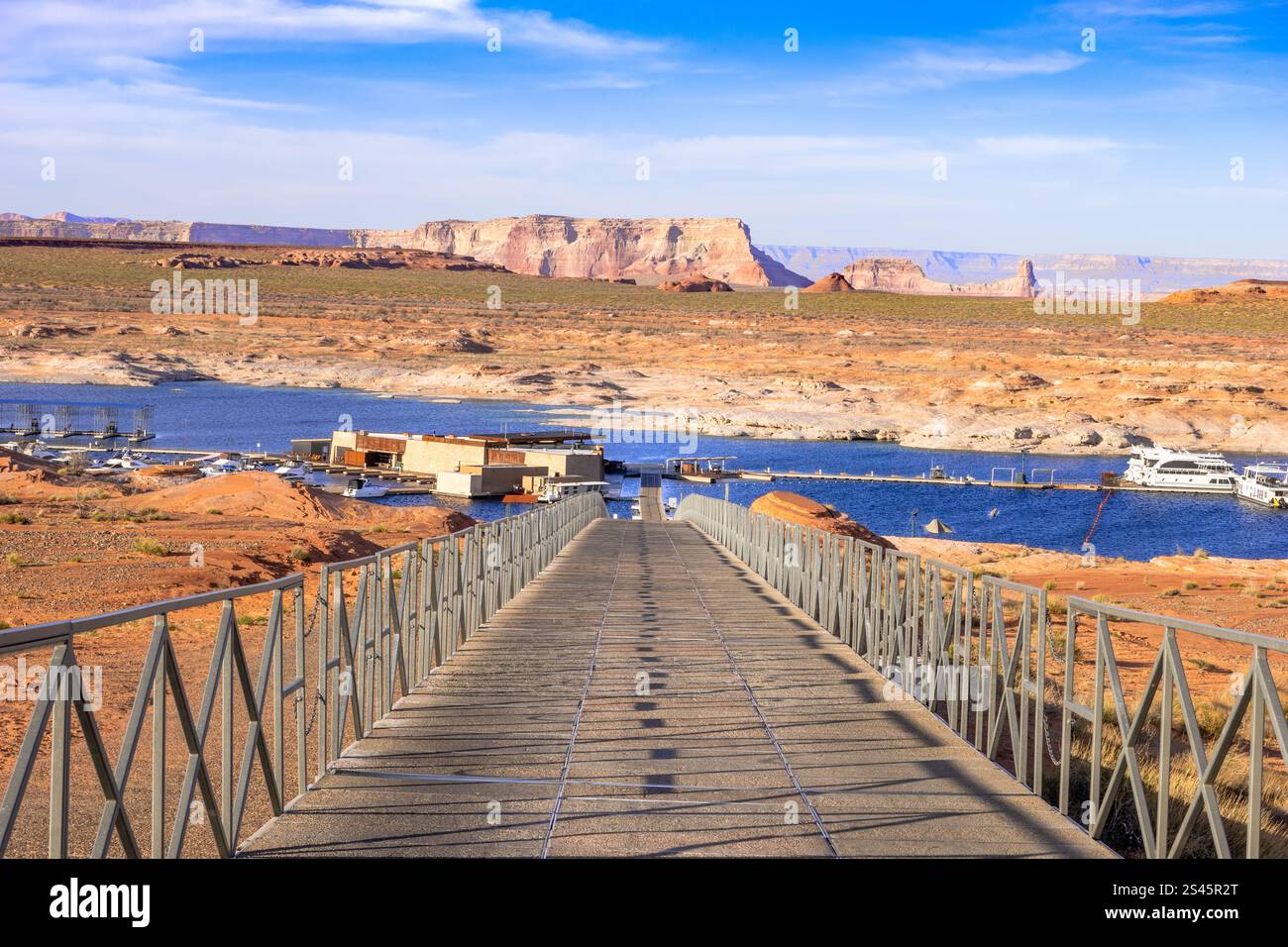 Access to Antelope Point Marina, Lake Powell , Arizona, USA Stock Photo ...