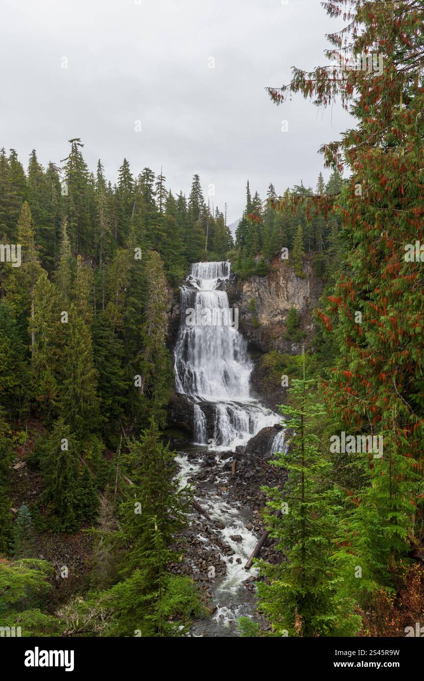 The Madelay Creek Tumbles Over the Impressive Alexander Falls in the ...