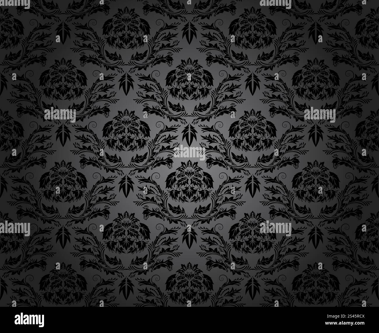 Damask seamless vector pattern. For easy making seamless pattern just ...