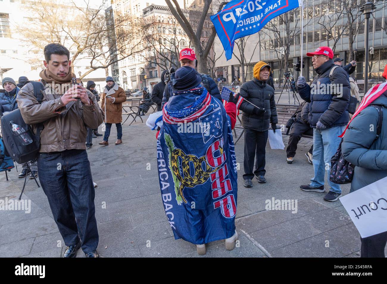 New York, USA. 10th Jan, 2025. Handful of President-elect Donald Trump ...