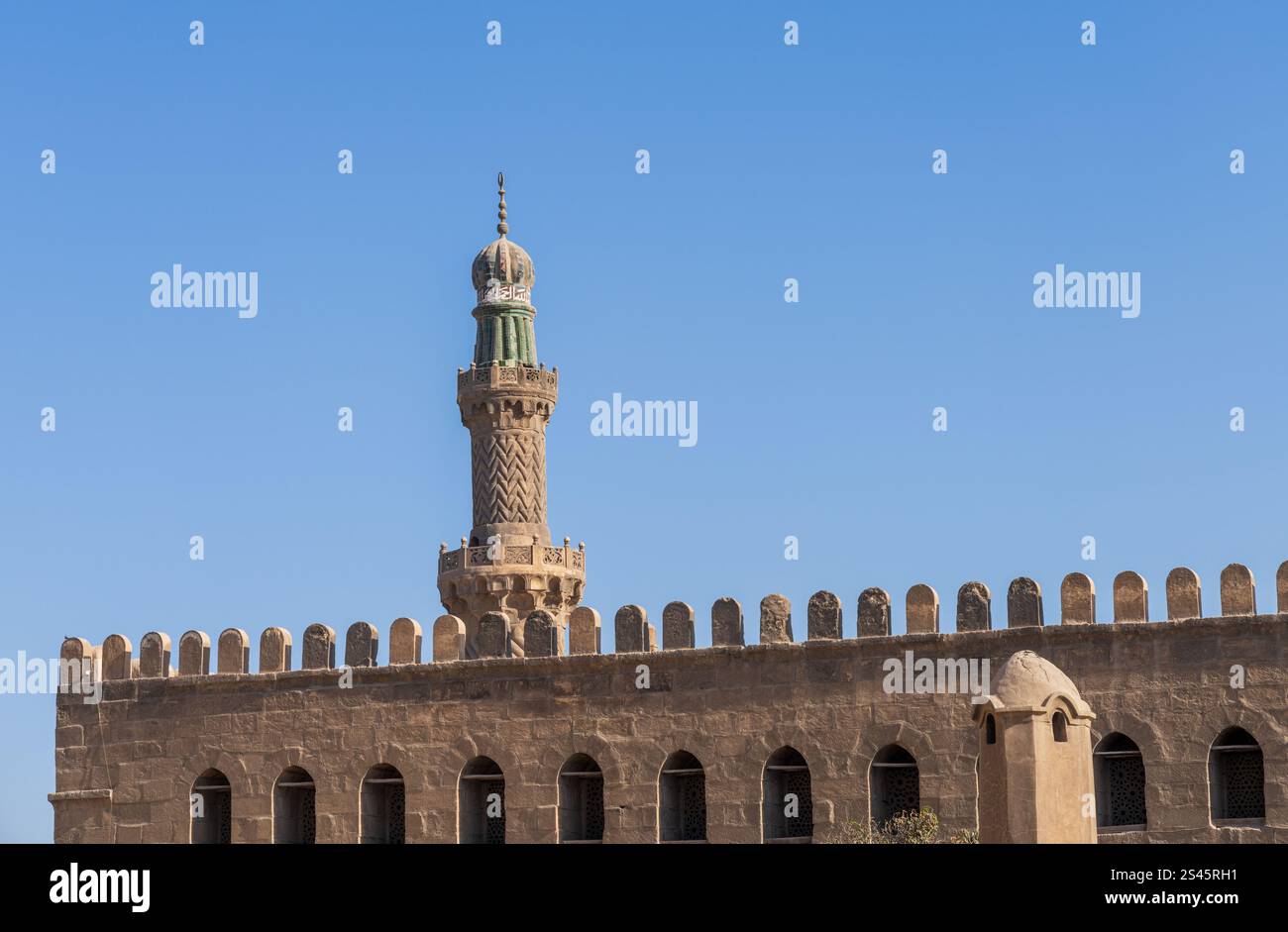 Small minaret at the Alabaster Mosque or Mosque of Muhammad Ali Pasha ...
