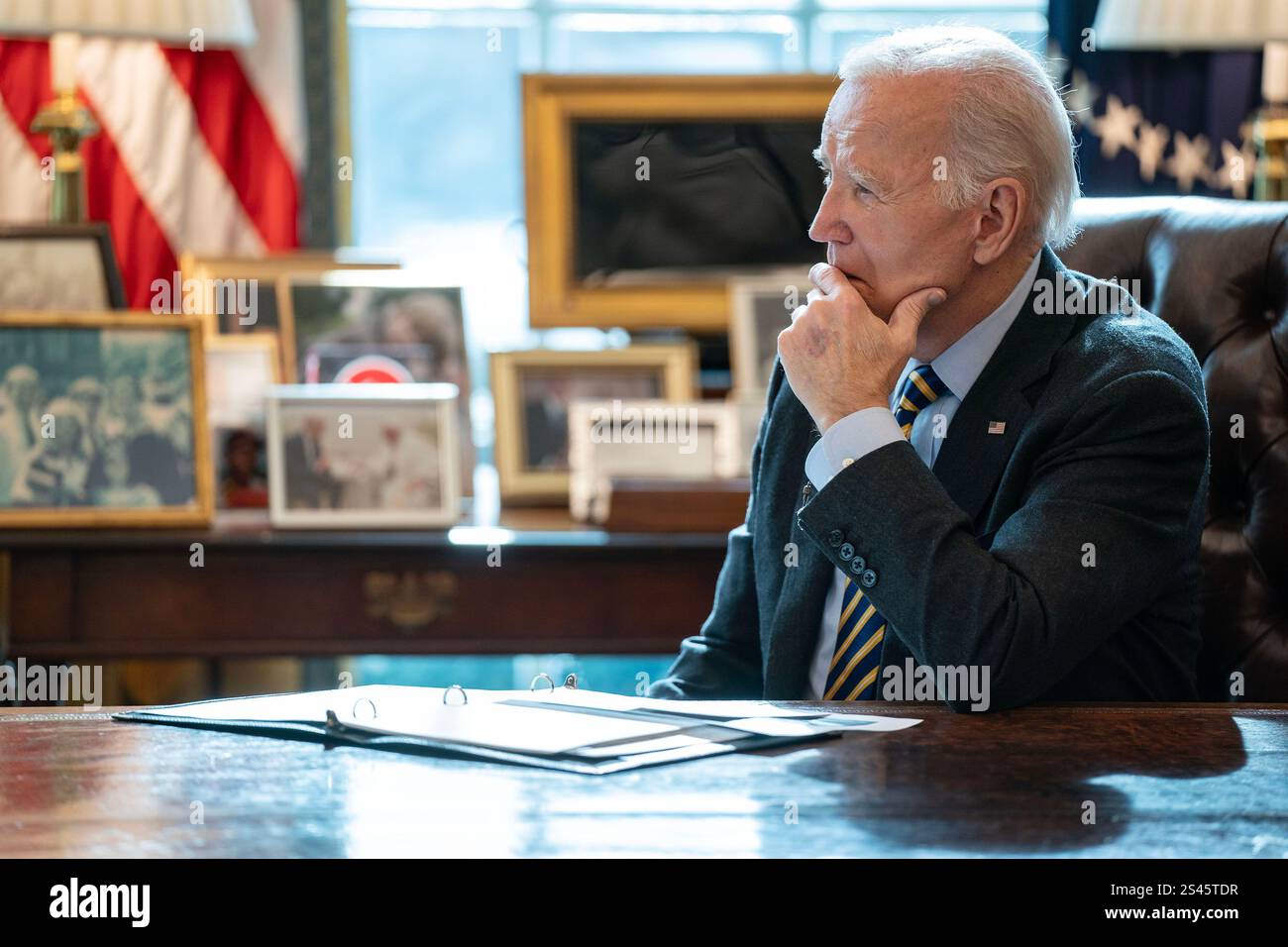 President Joe Biden, joined by Vice President Kamala Harris and White ...