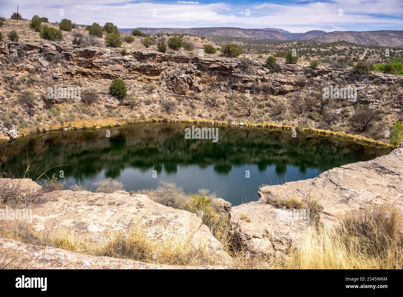Montezuma Well, a detached unit of Montezuma Castle National Monument ...