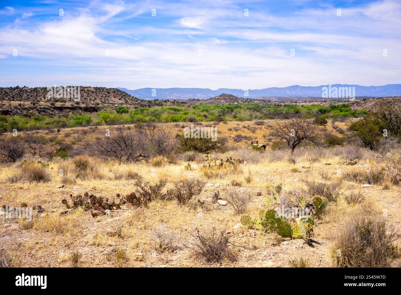 Landscape view from Montezuma Well, a detached unit of Montezuma Castle ...