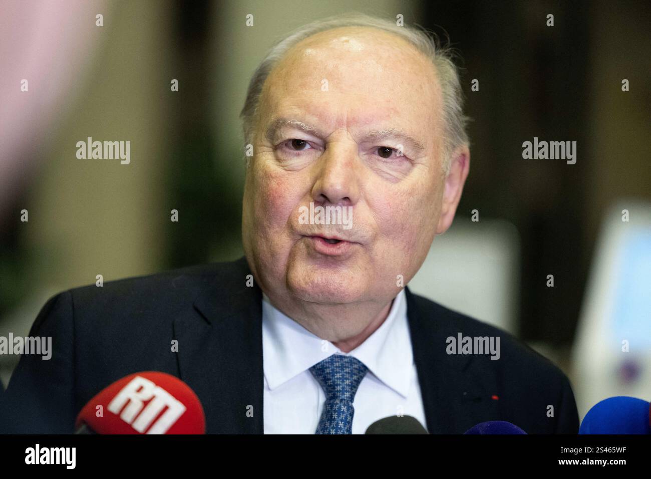 Paris, France. 10th Jan, 2025. French senator and president of the ...