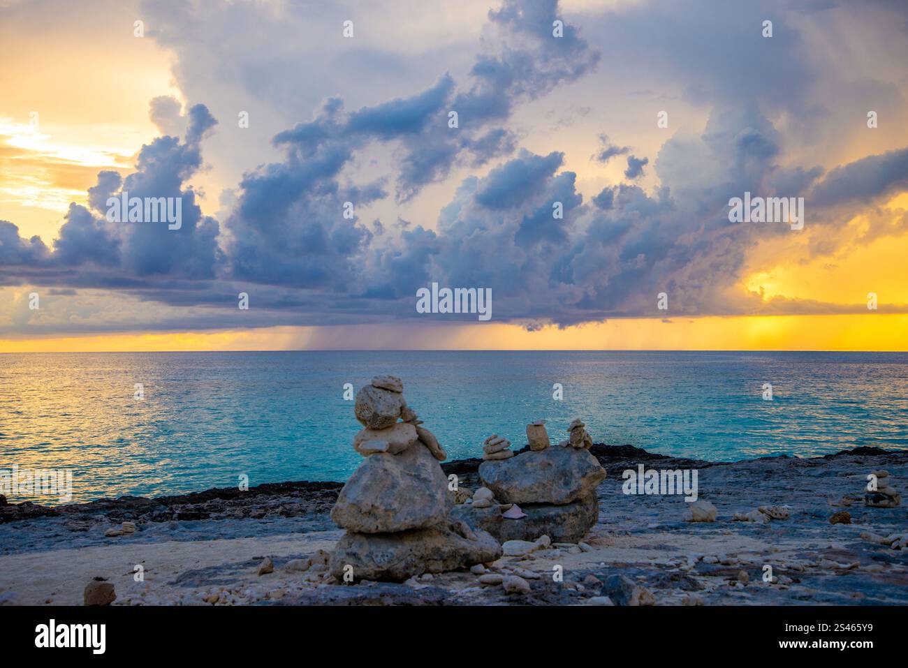 Beautiful Sunset beach scenery in Ocean Cay --MSC Marine reserve the ...