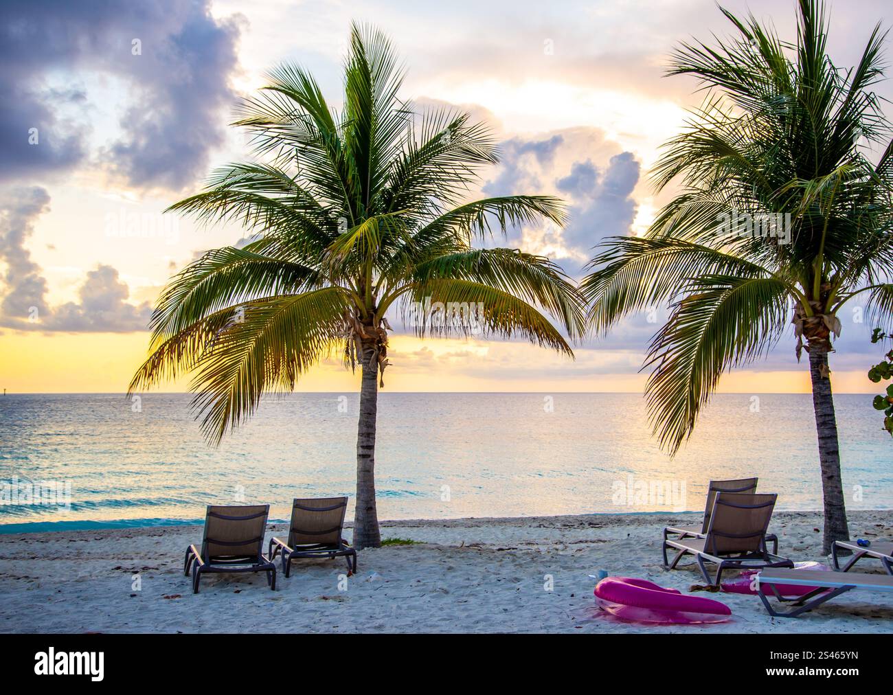 Beautiful Sunset beach scenery in Ocean Cay --MSC Marine reserve the ...