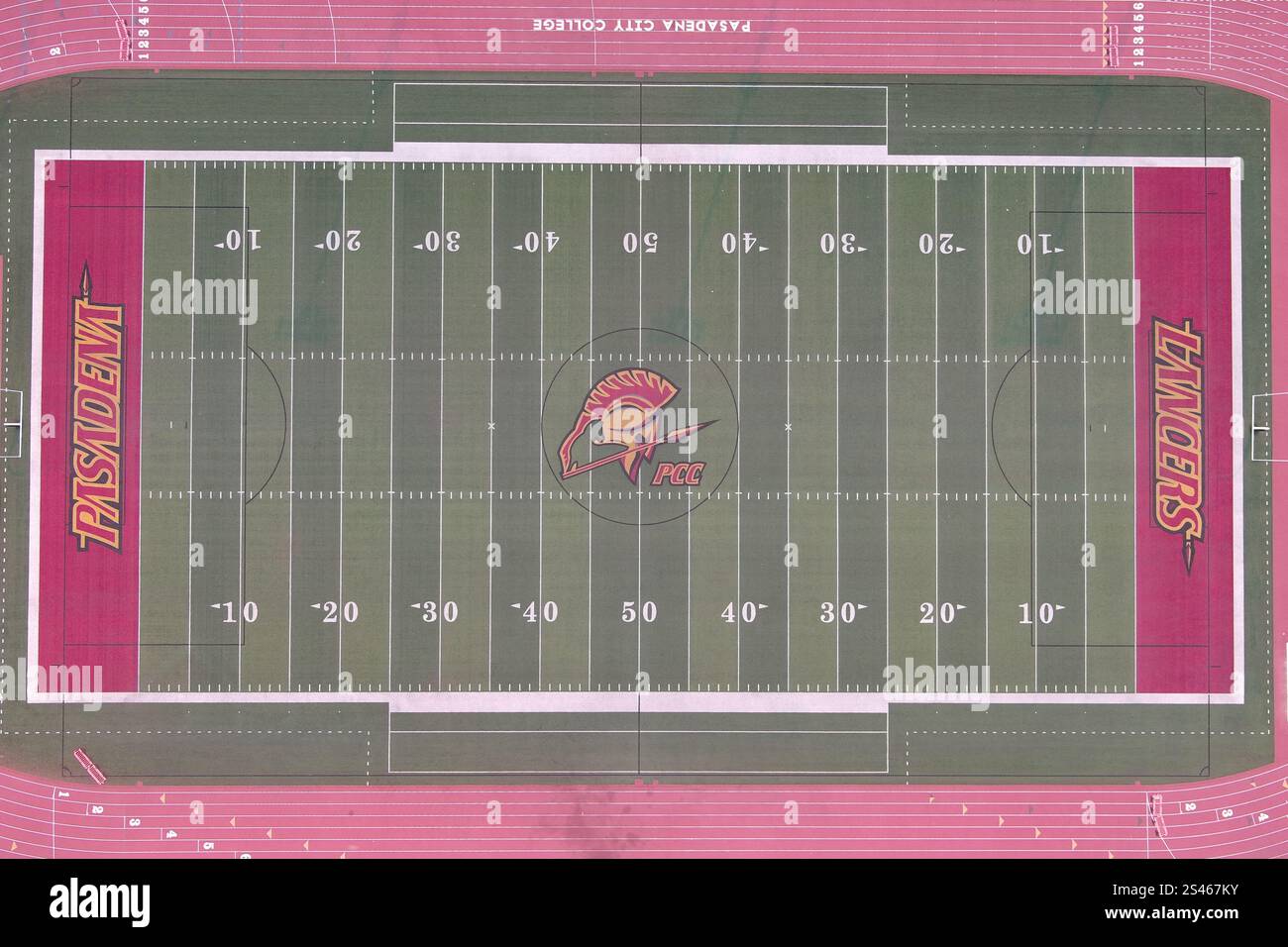 Pasadena, United States. 09th Jan, 2025. A general overall aerial view ...
