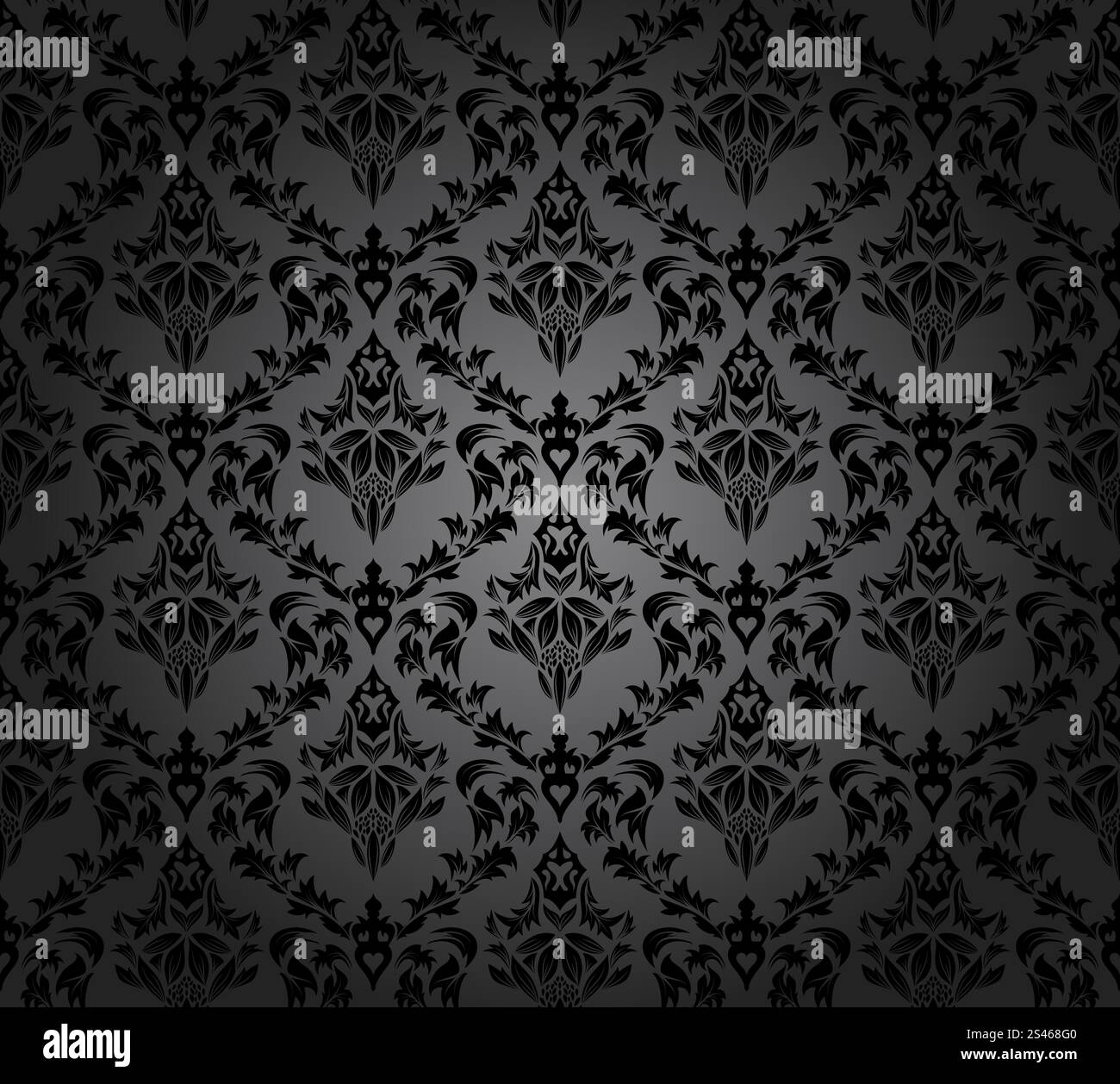 Damask seamless vector pattern. For easy making seamless pattern just ...