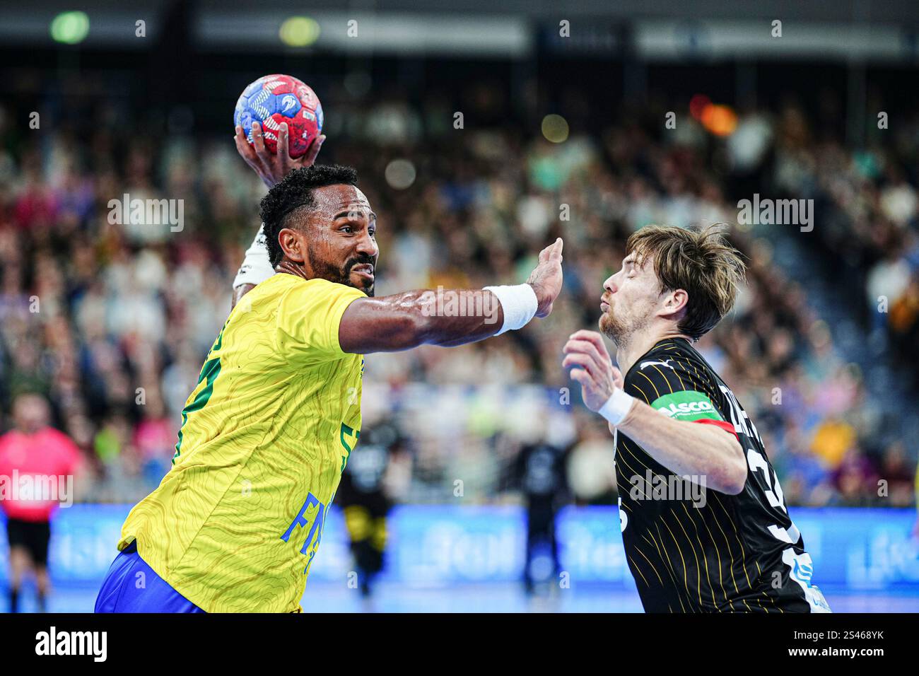 Flensburg, Deutschland. 09th Jan, 2025. Hugo Bryan Monte dos Santos ...