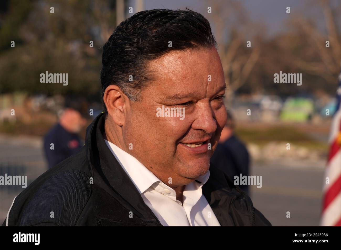 Pasadena, United States. 09th Jan, 2025. Pasadena mayor Victor Gordo ...