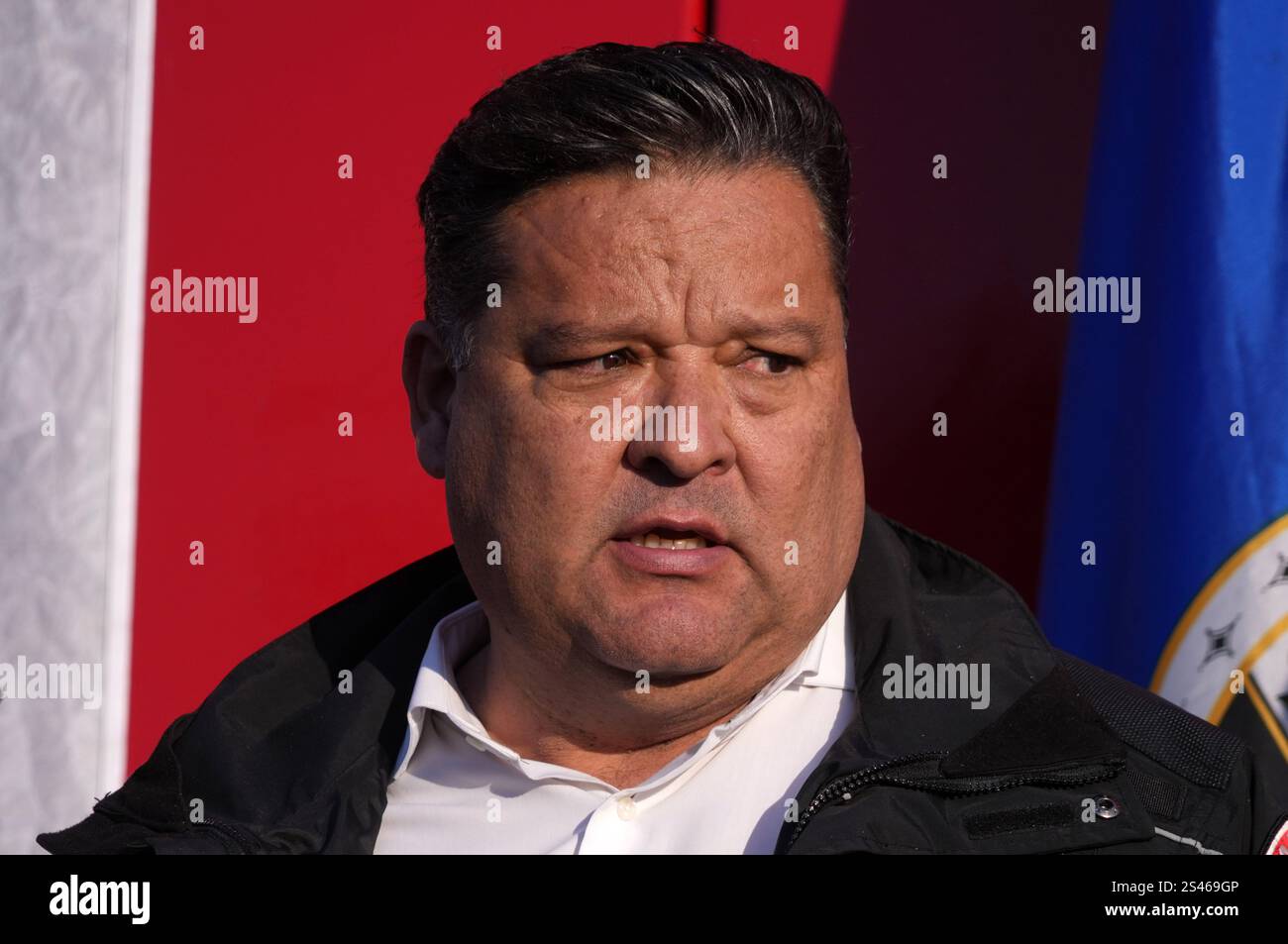 Pasadena, United States. 09th Jan, 2025. Pasadena mayor Victor Gordo ...