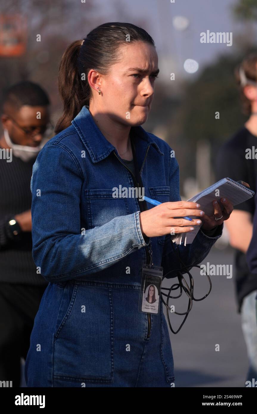 Pasadena, United States. 09th Jan, 2025. Los Angeles Times reporter ...