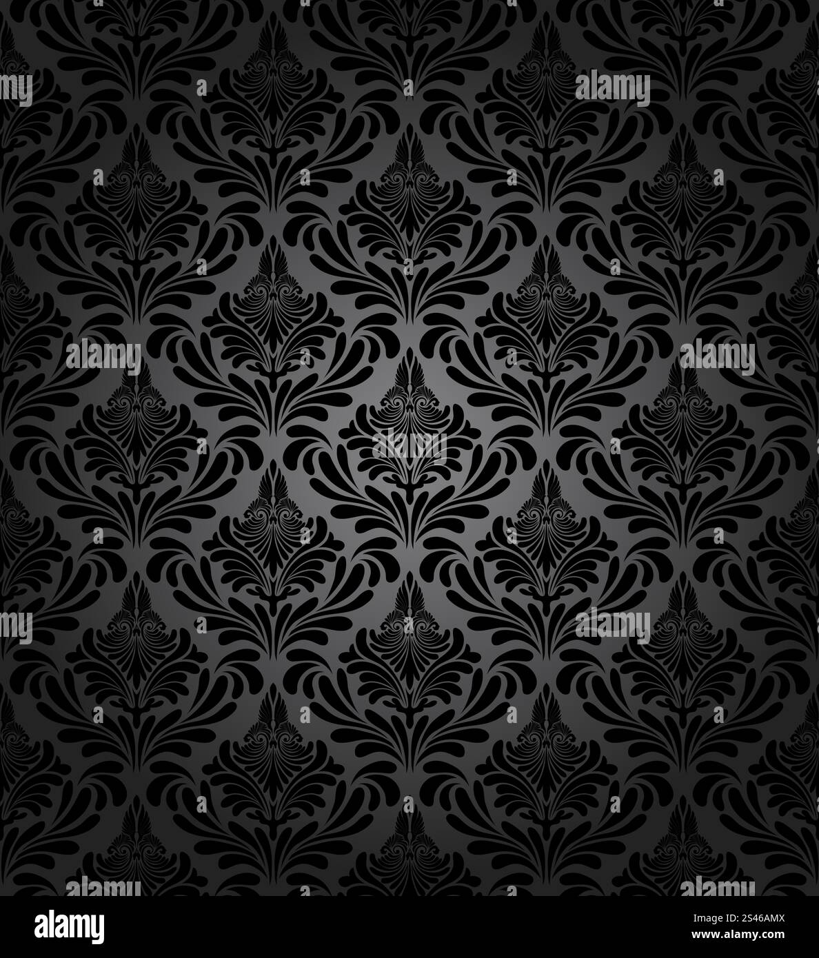 Damask seamless vector pattern. For easy making seamless pattern just ...