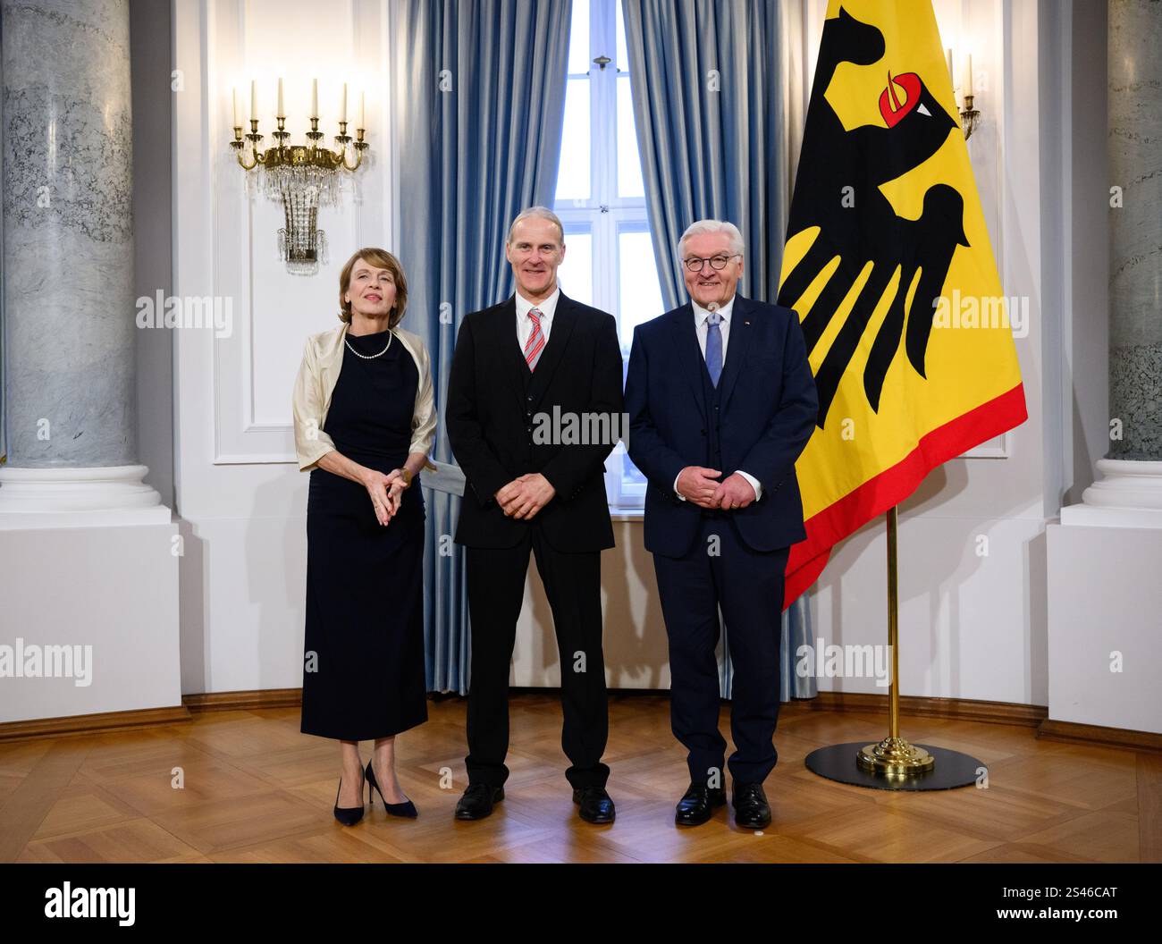 10 January 2025, Berlin: Federal President Frank-Walter Steinmeier and ...