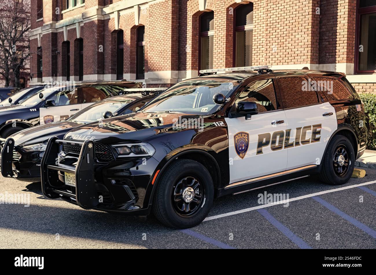 New York City, USA - March 25, 2024: Dodge Durango Police car parked ...