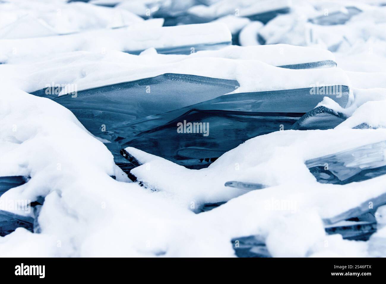 Deep blue ice texture, lake water frozen in winter, icy wallpaper Stock ...