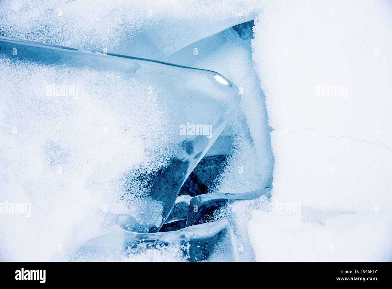 Deep blue ice texture, lake water frozen in winter, icy wallpaper Stock ...
