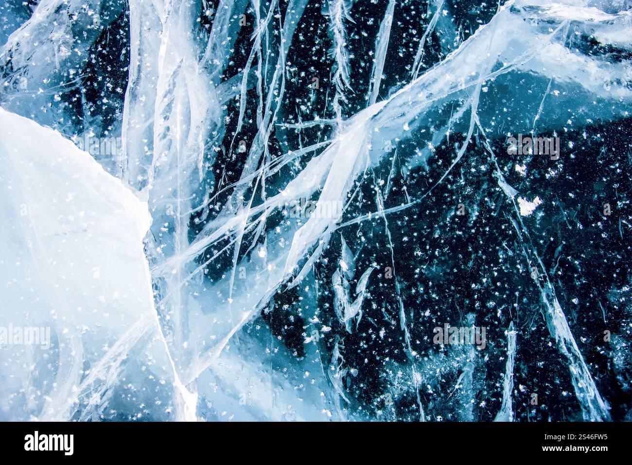 Deep blue ice texture, lake water frozen in winter, icy wallpaper Stock ...