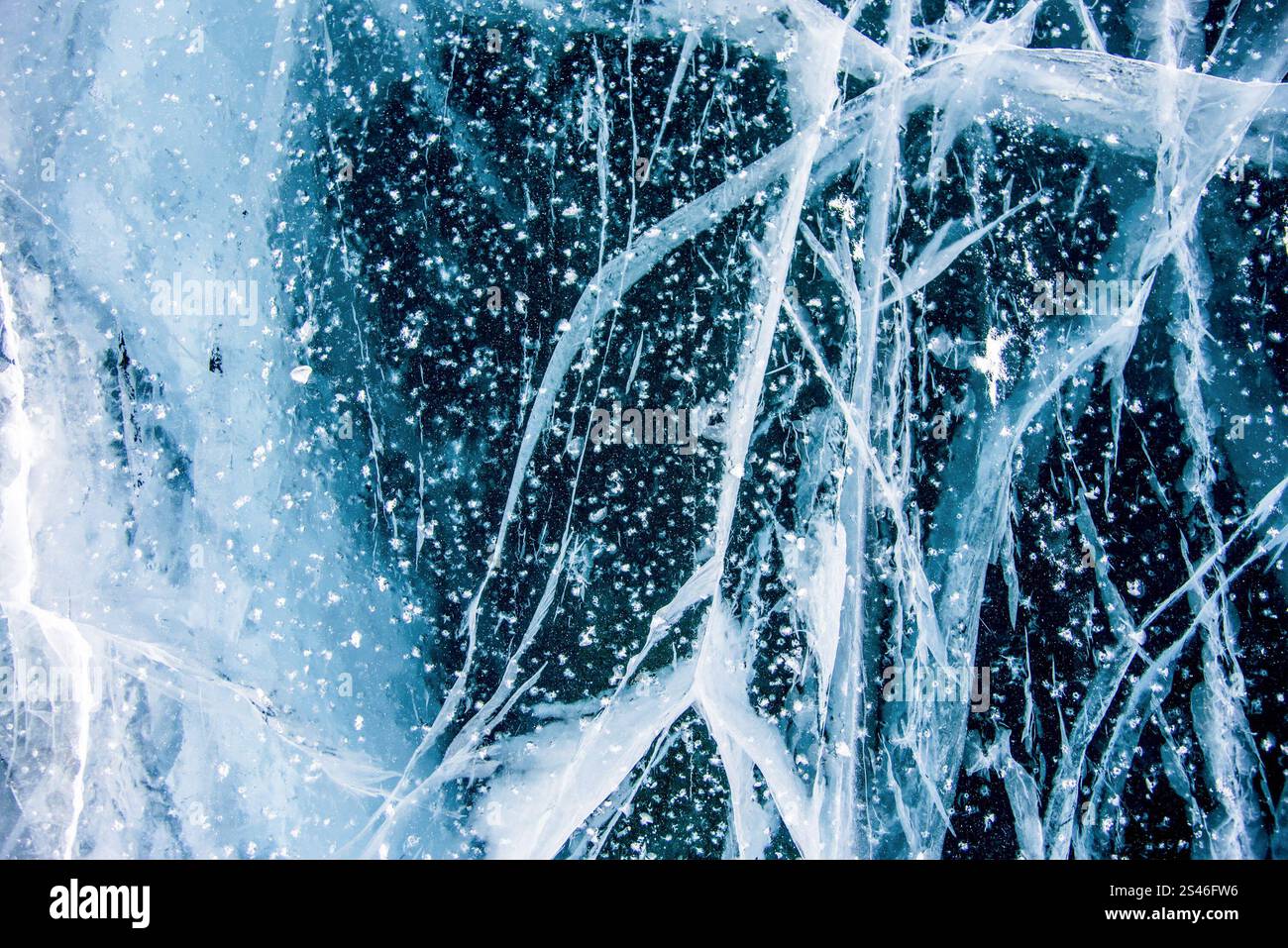 Deep blue ice texture, lake water frozen in winter, icy wallpaper Stock ...